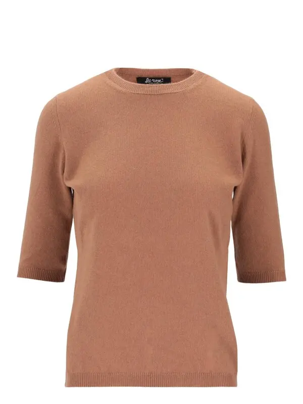 Lela Rose Mid-length Sleeve Knitted Sweater - Camel