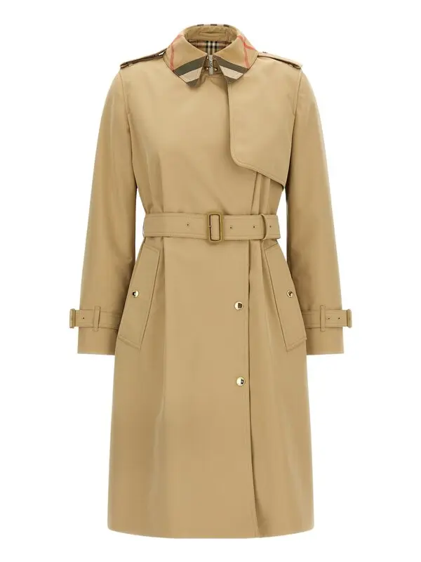 Burberry Belted Waist Trench Coat - Beige