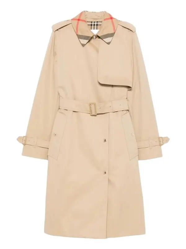 Burberry Belted Waist Trench Coat - Nude