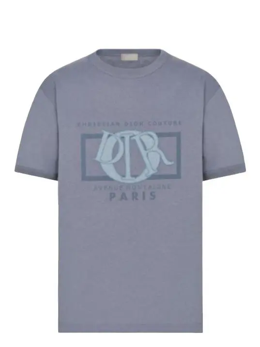 Dior Relaxed-fit Crewneck T-shirt - Blue