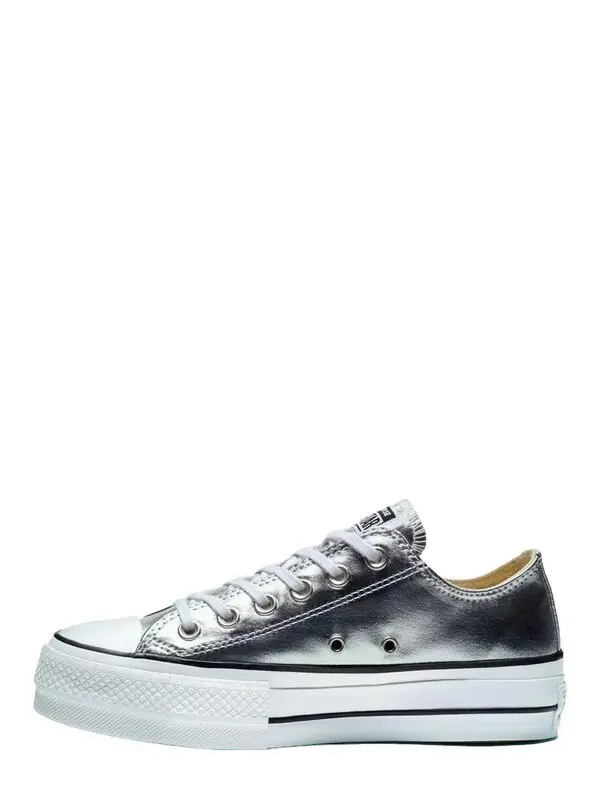 CONVERSE Chuck Taylor All Star Lift Ox Sneakers - Silver/white