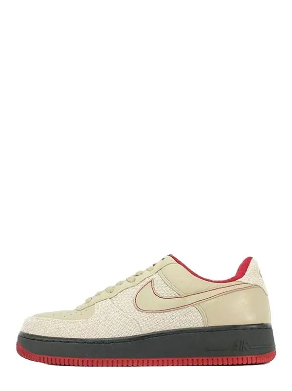 Nike Force 1 Premium "china" Low Top Sneakers - Creamyellow/black/red