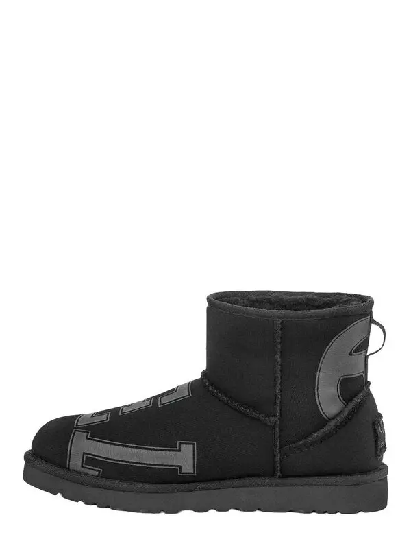 UGG Telfar X Fleece Mini Cozy Boots - Black