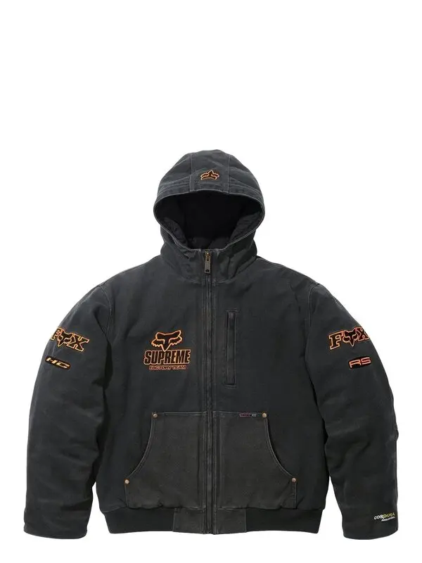 Supreme X Fox Racing Hooded Work Jacket - Black