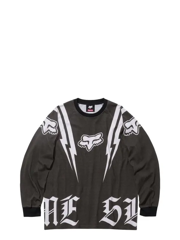 Supreme X Fox Racing Long-sleeve T-shirt - Black