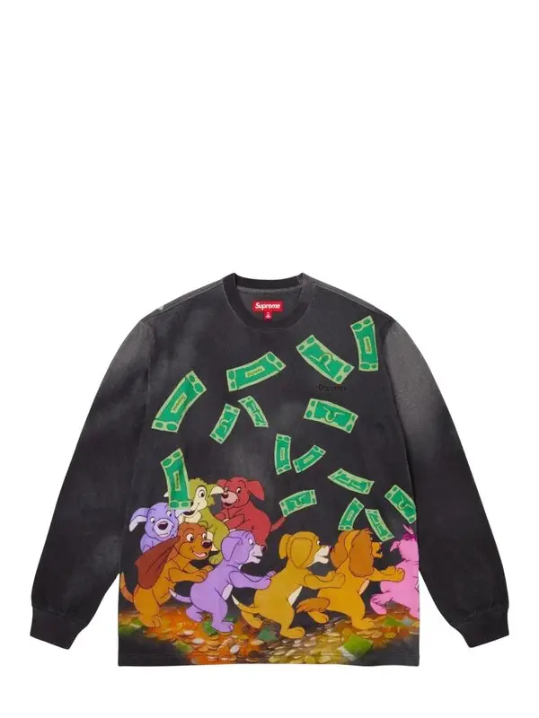 Supreme All Dogs Go To Heaven Long-sleeve T-shirt - Night