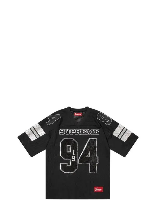Supreme Sequin Football Jersey - Black