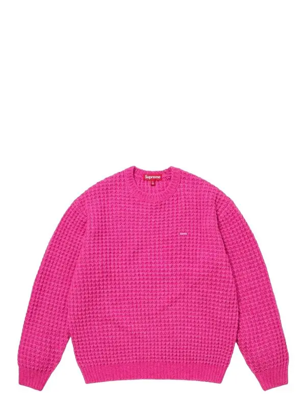 Supreme Small Box Waffle Sweater - Pink