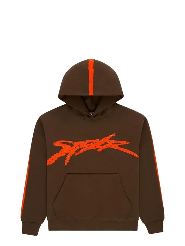SP5DER Screaming Eagle Hoodie - Brown