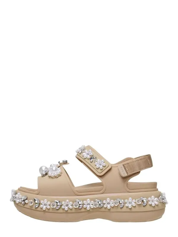 CROCS Simon Rocha X Soho Sandal With Embellishments - Chai/beige