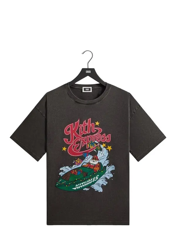 Kith Kithmas 2025 Express Jones Vintage T-shirt - Black