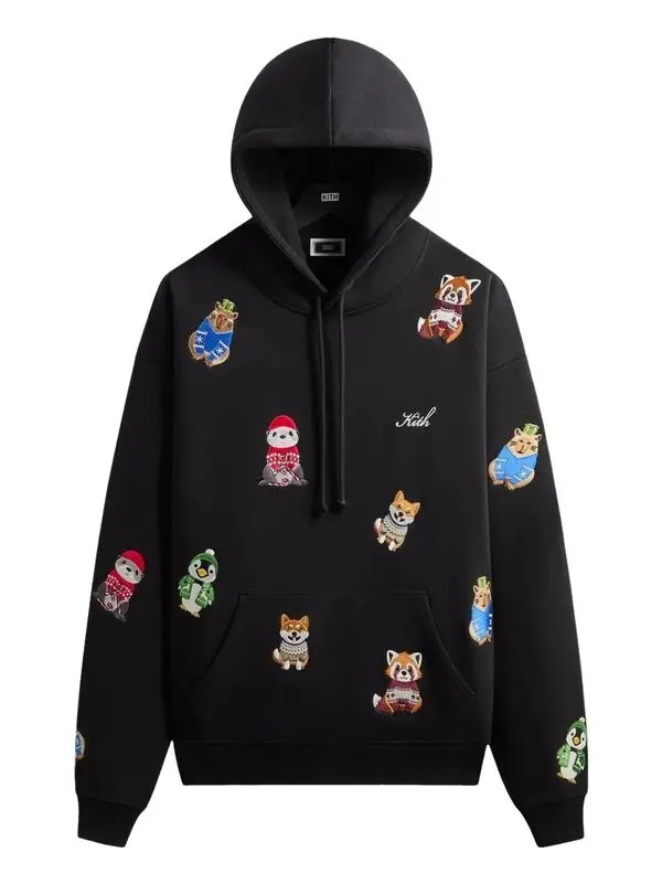 Kith Kithmas 2025 Animal Character Nelson Hoodie - Black