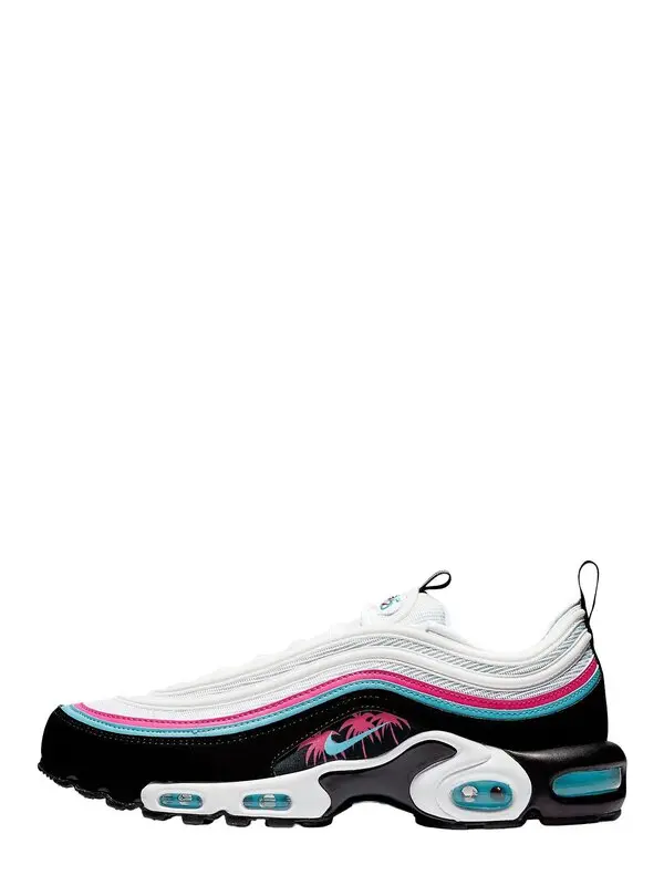 Nike Max Plus 97 "miami - White/blue Gale-black-laser Fuchsia