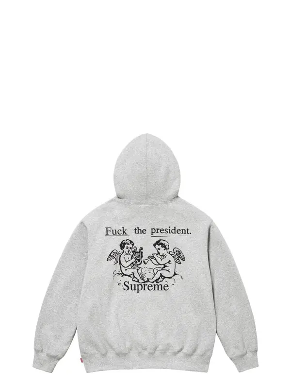 Supreme President Hooded Sweatshirt - Heather Grey