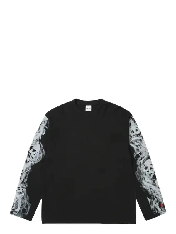 PALACE Smoked Waffle Long-sleeve - Black