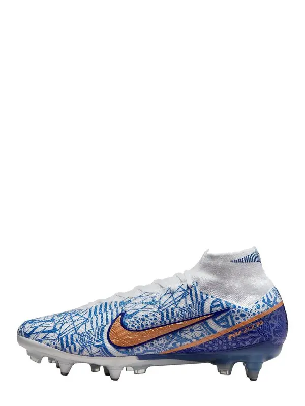Nike Mercurial Superfly 9 Elite Cr7 Sg Pro Ac 'azulejo' Soccer Cleats - Blue/white