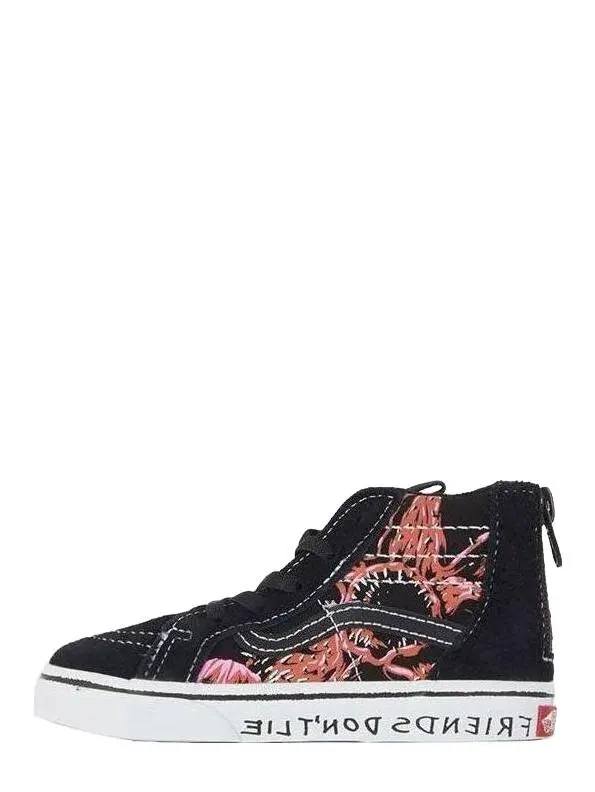 VANS X Stranger Things Sk8-hi Zip 'upside Down' Sneakers - Black/red