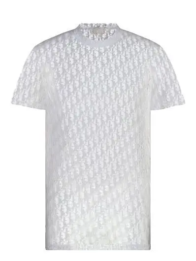 Dior Knit Printing Short Sleeve - White