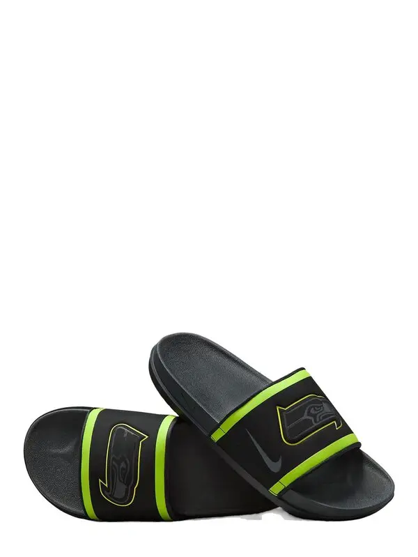 Nike Nfl X Offcourt Slide 'seattle Seahawks - Black/green