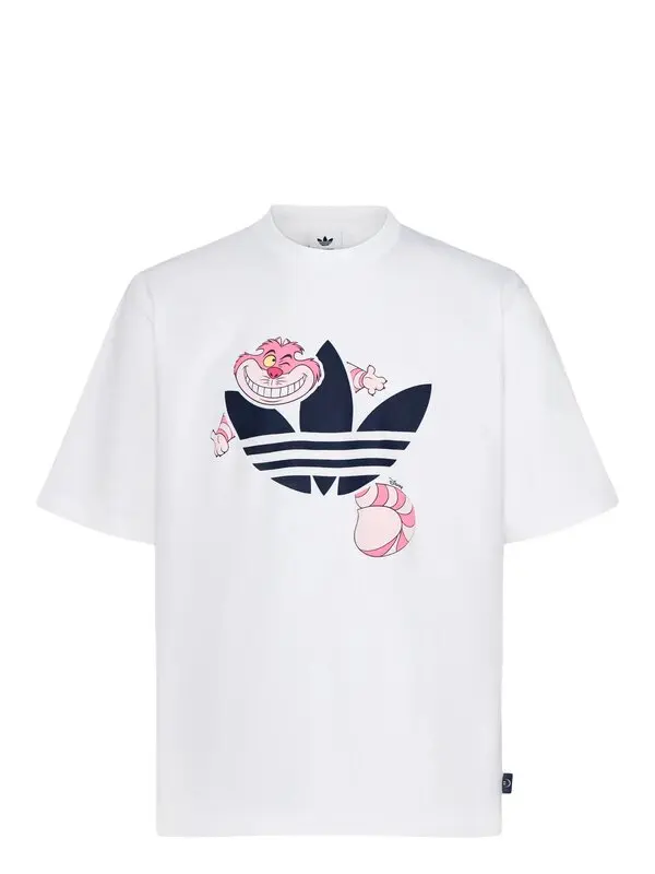 Adidas Disney U T-shirt Asia Sizing 'cheshire Cat - White
