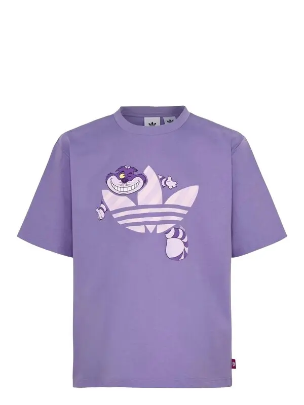 Adidas Disney U T-shirt Asia Sizing 'cheshire Cat - Magic Lilac