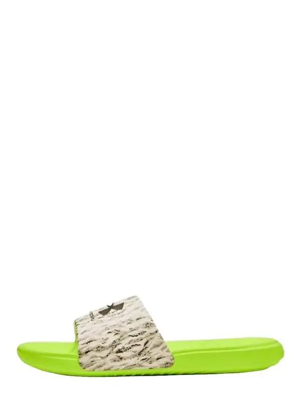 Under Armour Ansa Graphic Slide - Summit White/lime Surge