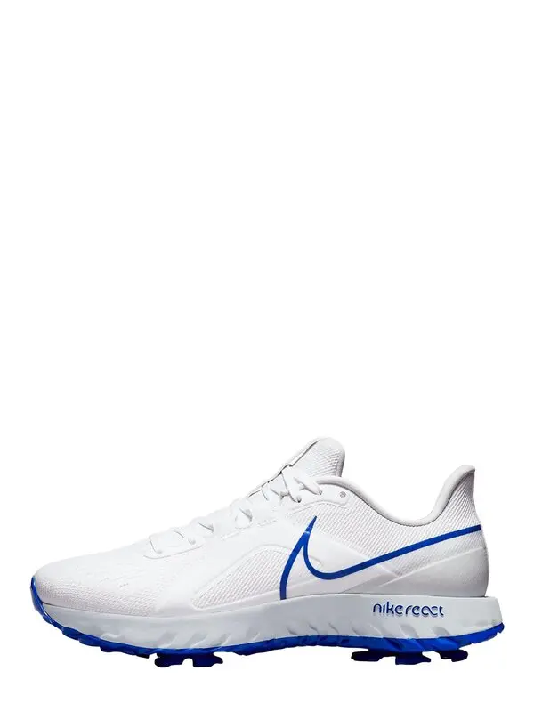 Nike React Infinity Pro Golf Shoe - White/blue