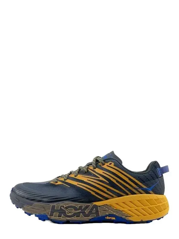 Hoka One One Speedgoat 4 Athletic Sneakers - Castlerock/golden Yellow