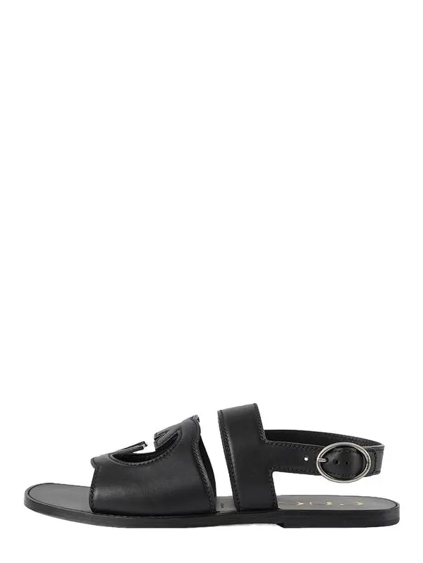 Gucci Cut-out Detailed Interlocking G Sandals - Black