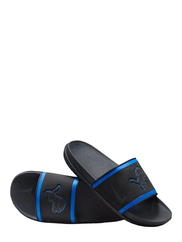 Nike Nfl X Offcourt Slide Detroit Lions - Black/blue