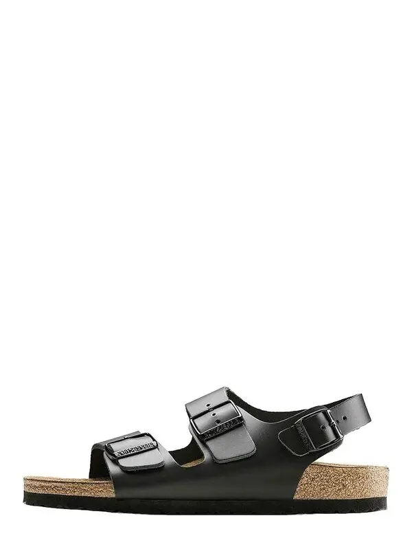 BIRKENSTOCK Milano Series Cowhide Sandals - Black
