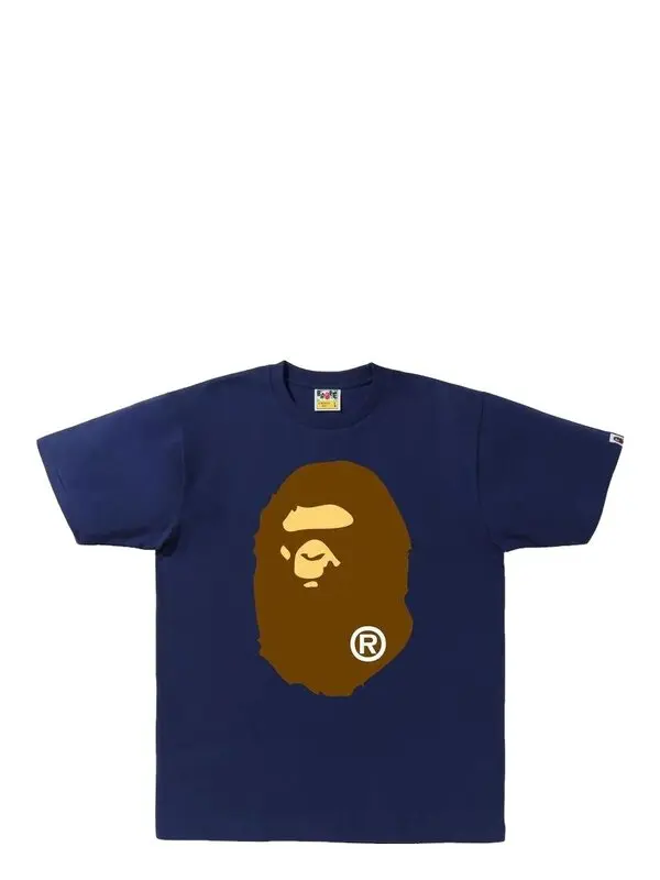 A BATHING APE Big Ape Head T-shirt - Navy
