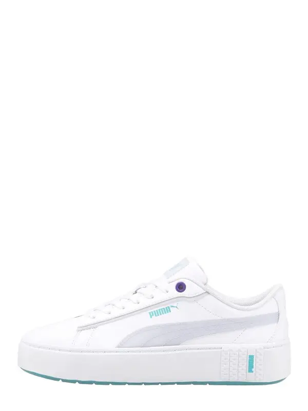 PUMA Smash Platform V2 Sneakers - White/blue