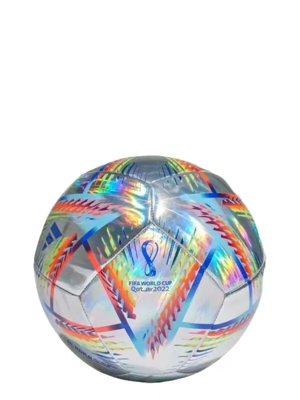 Adidas Al Rihla Training Hologram Foil Ball - Silver/blue