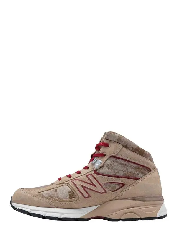 NEW BALANCE 990v4 Made In Usa Mid Top Sneakers - Brown