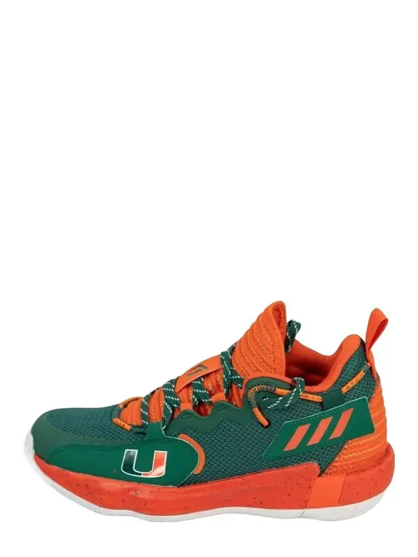 Adidas Dame Extply 'university Of Miami' Sneakers - Green/orange