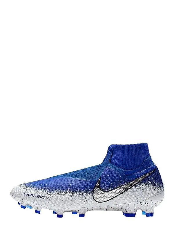 Nike Phantom Vision Elite Df Fg Football Boots - Blue/white/silver