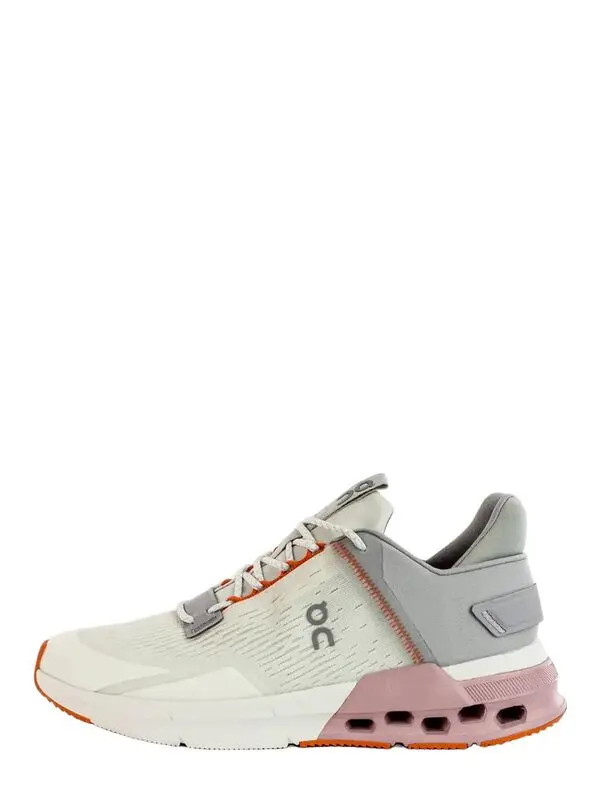 On Cloudnova Flux Sneakers - Grey/pink