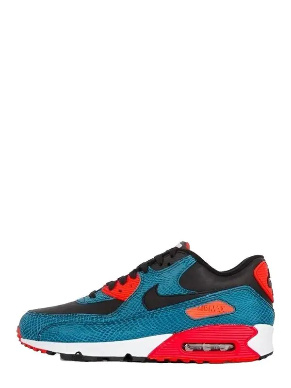 Nike Max 90 Anniversary "infrared Snake" Sneakers - Black/infrared 23-turq