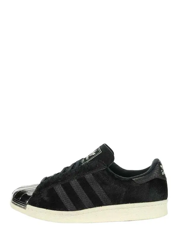 Adidas Original Superstar 80s Metal Toe Sneakers - Black/sliver/white