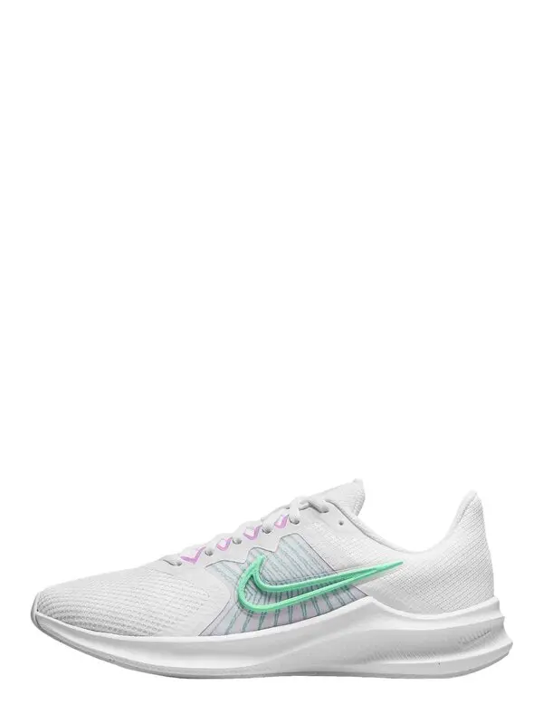 Nike Downshifter 11 Athletic Sneakers - White/green