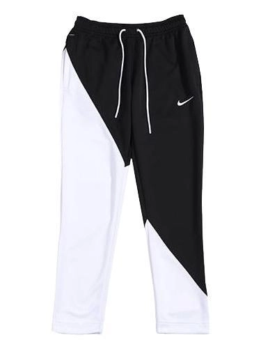 Nike Colorblocked Athleisure Sports Pants - Black