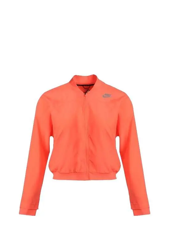Nike Woven Quick Dry Reflective Logo Jacket - Velvet Brown/team Gold-sail