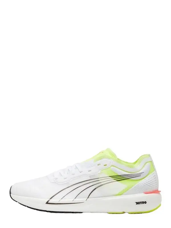 PUMA Liberate Nitro Athletic Low Top Sneakers - White/yellow