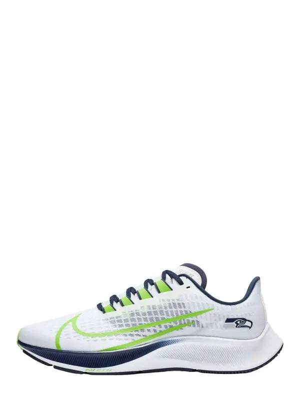 Nike Zoom Pegasus 37 "seattle Seahawks" Athletic Sneakers - Black/orange/volt