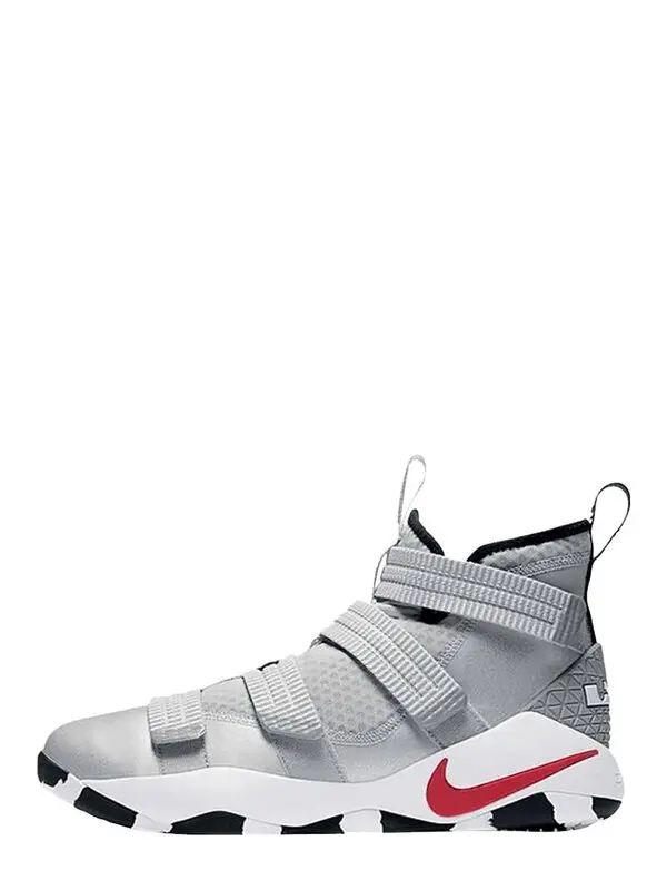 Nike Soldier Ep Basketball Sneakers - Silver/red