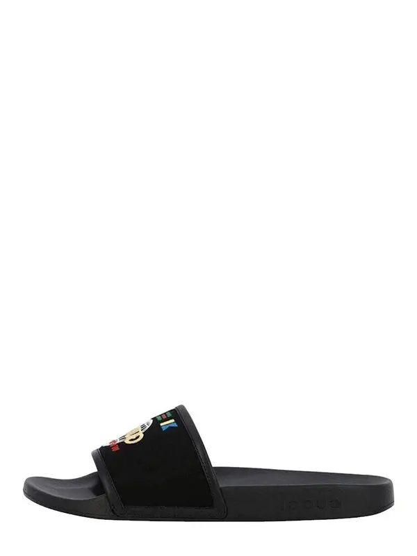 Gucci Worldwide Flag Slide - Black