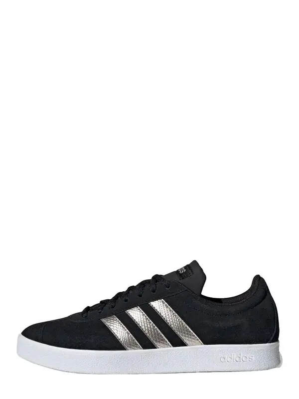 Adidas Vl Court 2.0 Platinum Metallic Sneakers - Black
