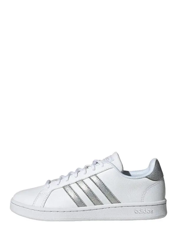 Adidas Grand Court Cloudfoam Lifestyle Sneakers - Cloud White/silver Metallic