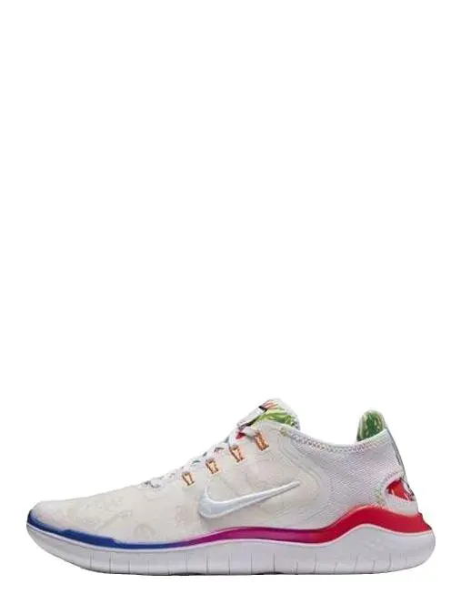 Nike Free Rn 2018 'flabjacks' Sneakers - White/fuchsia Blast/dynamic Yellow